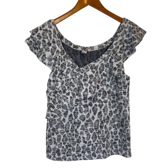 dolan | Tops | Dolan Anthropologie Top Women Med Black White Savannah ...